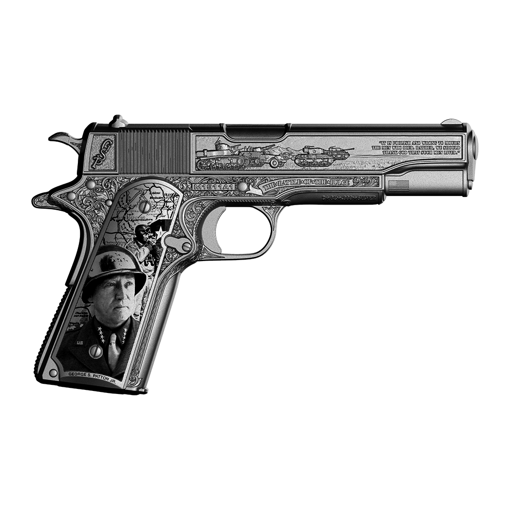 General Patton's 1911 2 oz Pure Silver Coin by Spectres